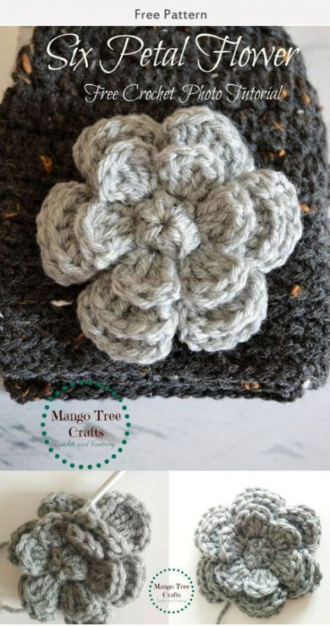 Wagon Wheel Crochet Flower Pattern