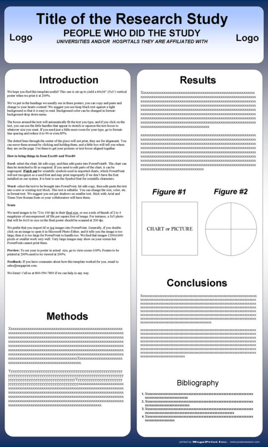 A4 Size Poster Presentation Template