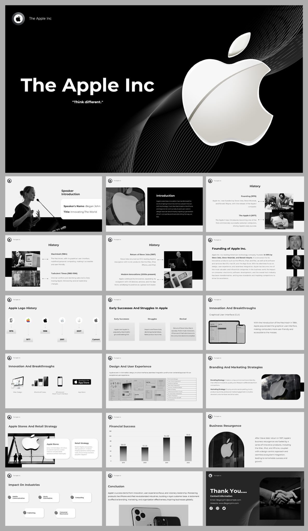 Apple Style PowerPoint Presentation Template