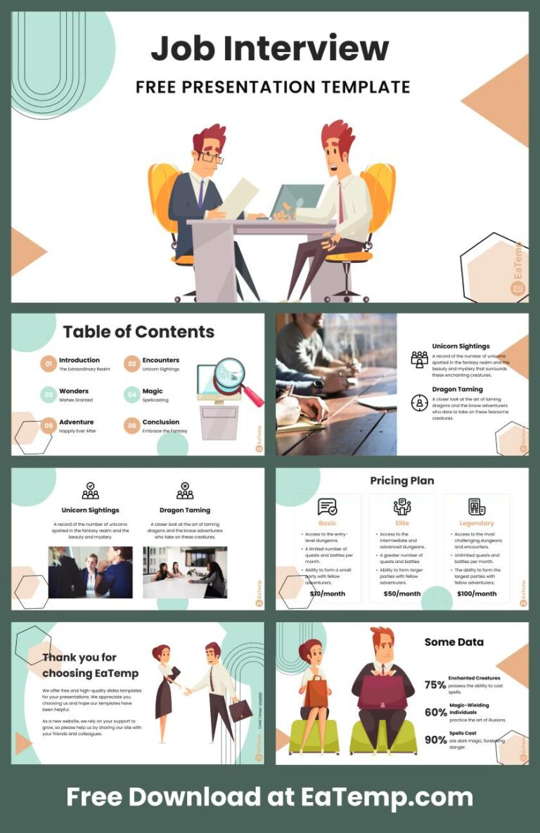 Free Job Interview Presentation Template