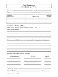 Social Work Case Presentation Template