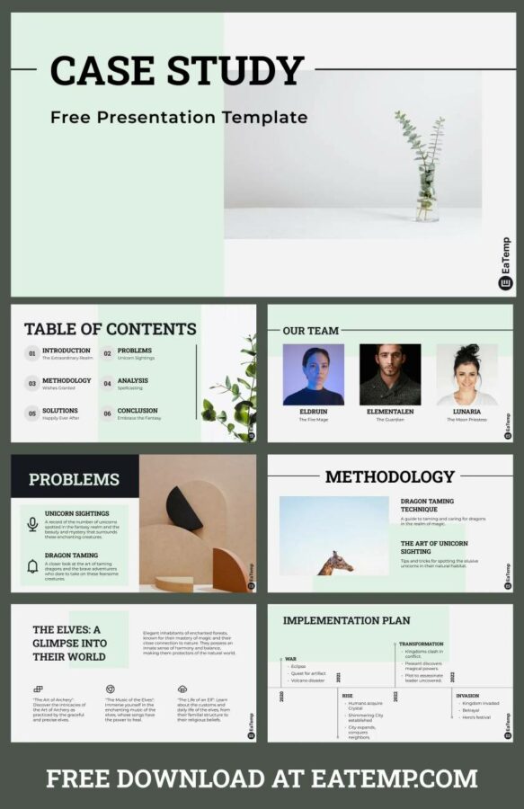 UX Case Study Presentation Template Figma
