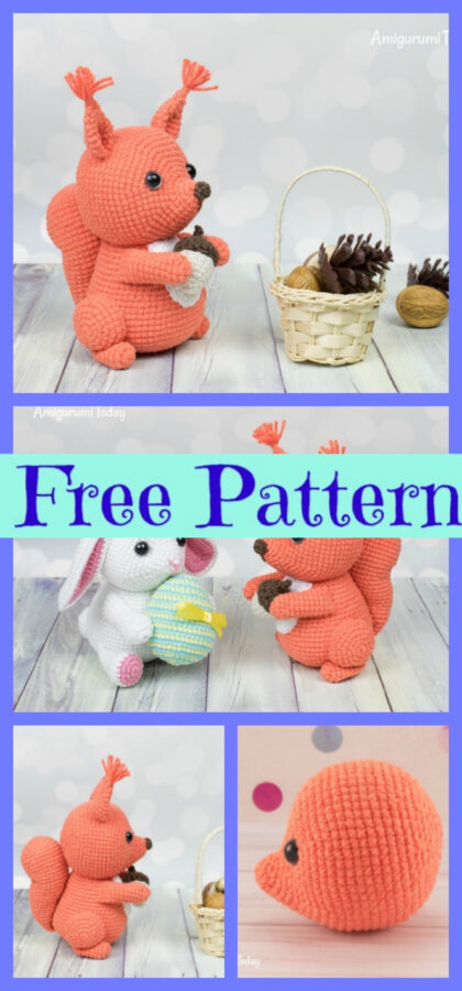 Crochet Pattern Flat Dead Squirrel Carcass Pattern