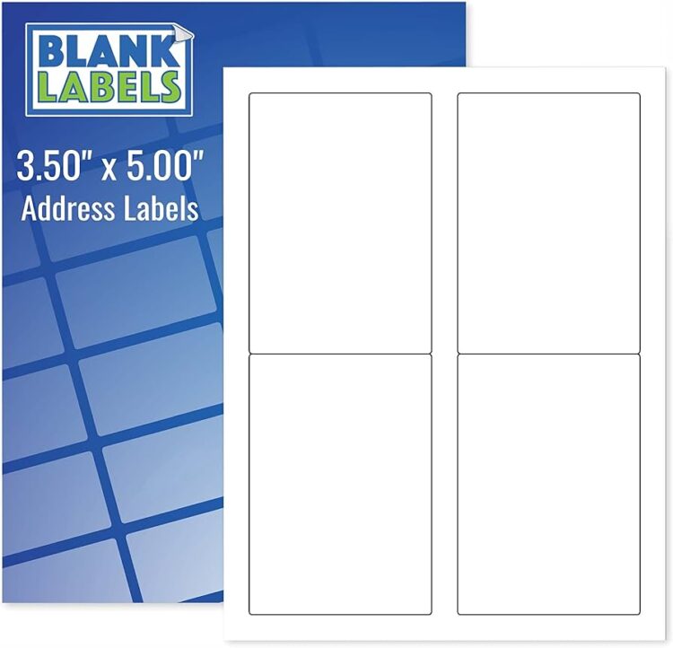 8 Labels Per A4 Sheet Template
