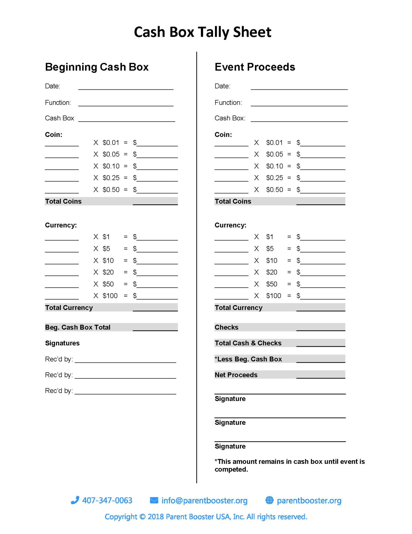 Printable Food Judging Score Sheet Template