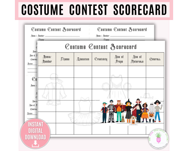 Cooking Contest Score Sheet Template