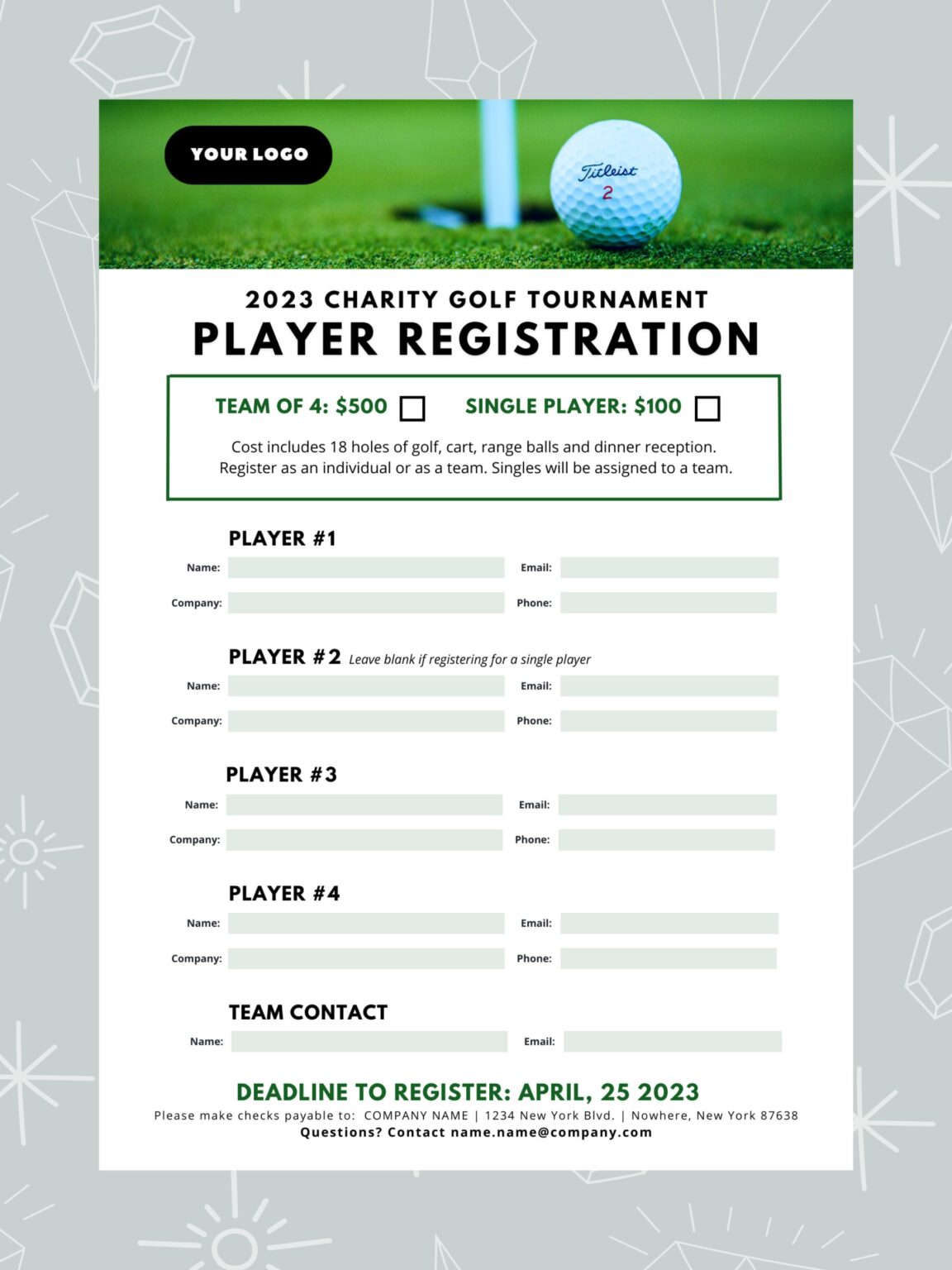 Golf Scramble Rules Sheet Template Golf Scramble Rules Sheet Template