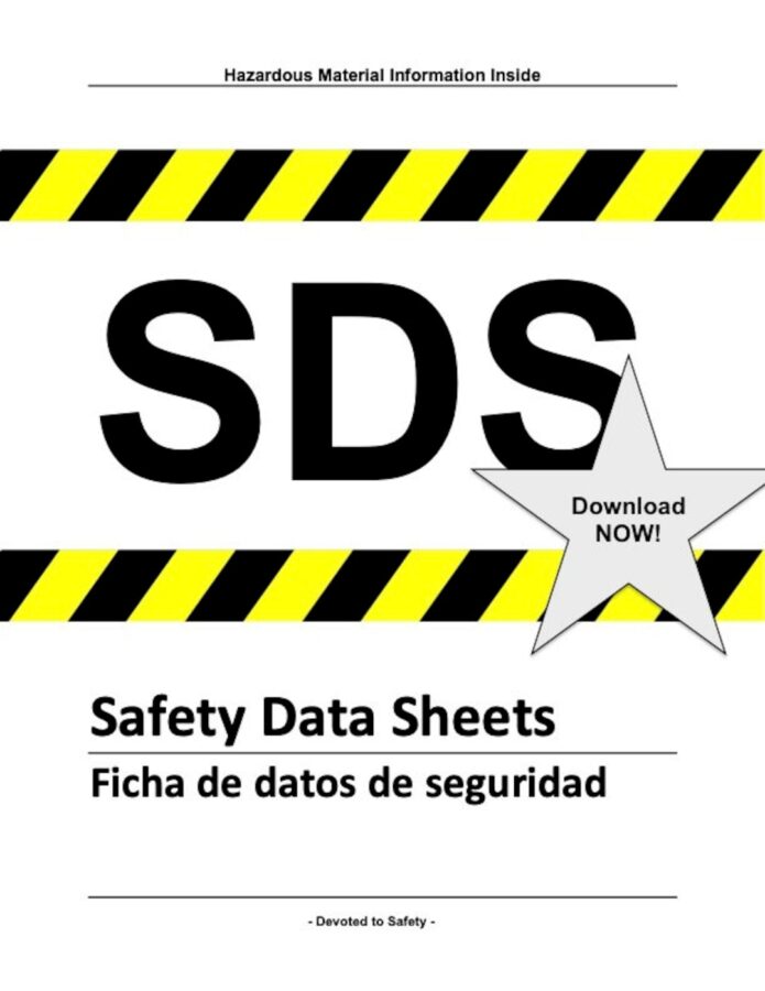 MSDS Binder Cover Sheet Template