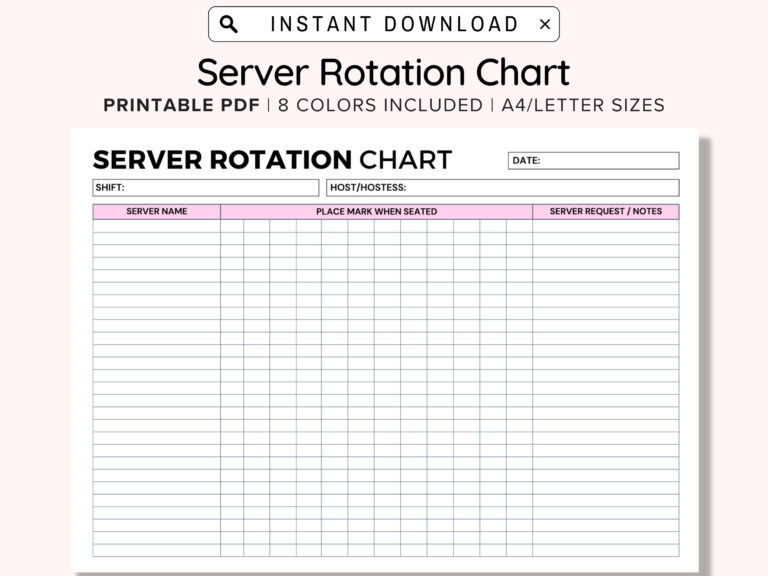 Restaurant Cash Out Sheet Template