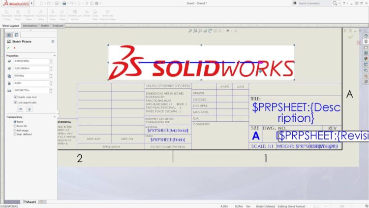 SolidWorks Sheet Format vs Drawing Template