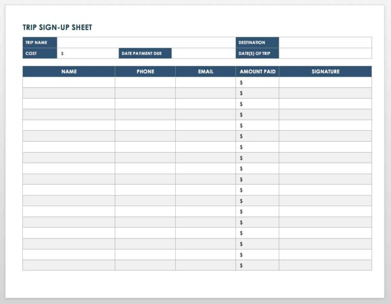 Printable Poker Run Score Sheet Template