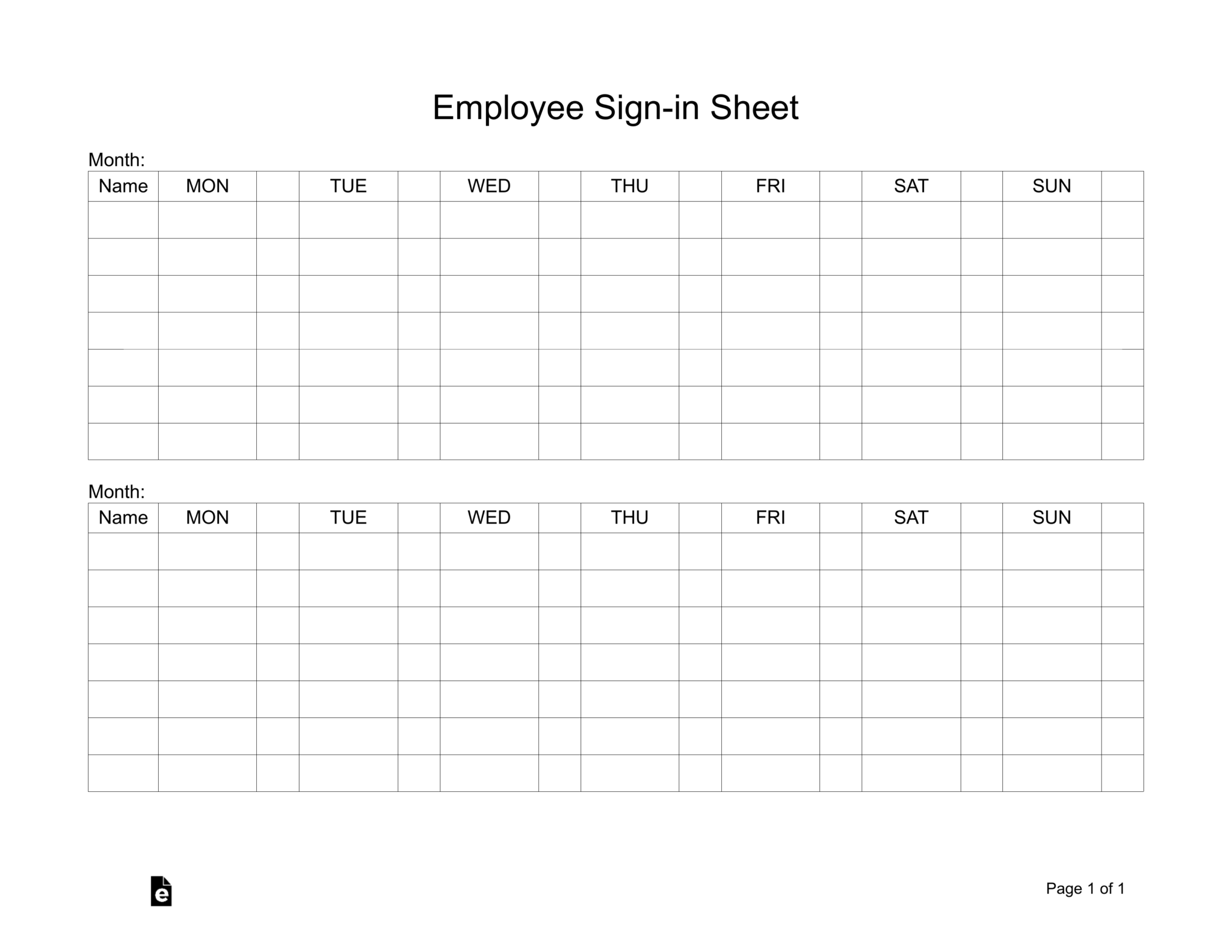 Overtime Sign Up Sheet Template