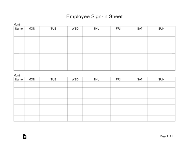 Overtime Sign Up Sheet Template