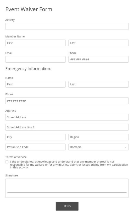 Free Event Waiver Template
