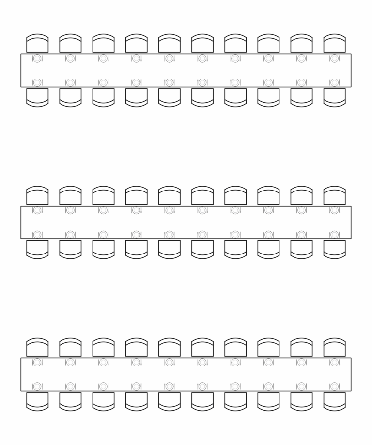 Long Table Seating Chart Template